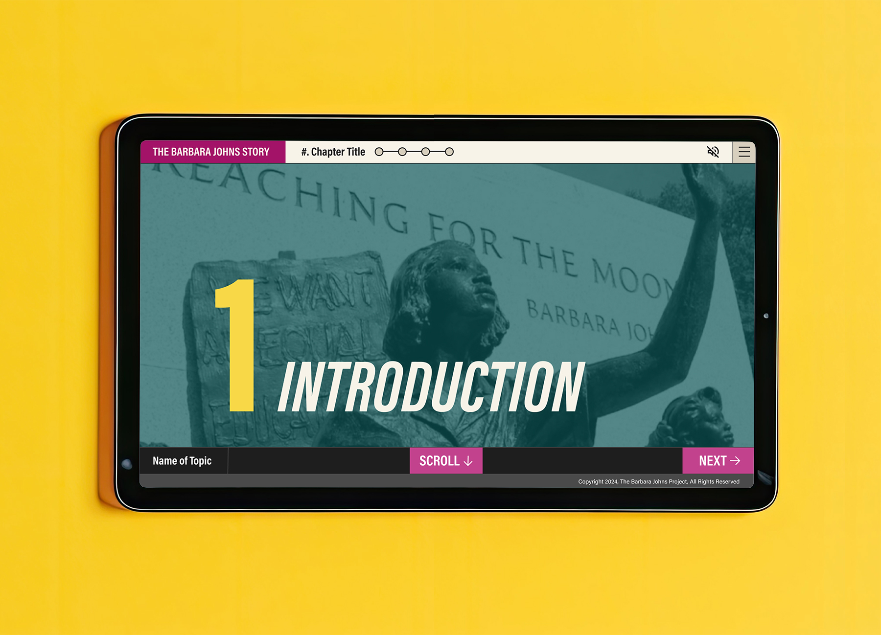 Barbara Johns Interactive Education Web App | Urban Insight
